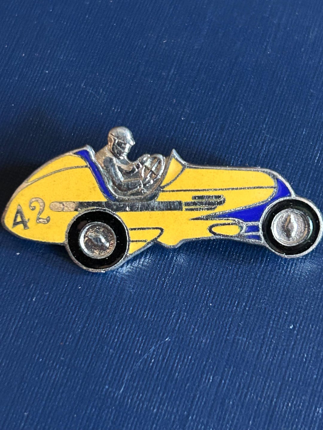 1930's American Enamel Street Racing Car Pin Hookfast American Enamel ...