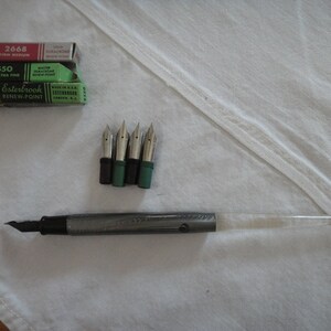 Esterbrook "dip-less" Fountain Pen With 9666 Nib, Nibs & Japanese Black ...