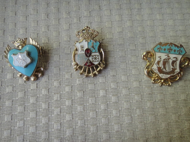 Coro Coat of Arms Pins Lot of Three - Etsy