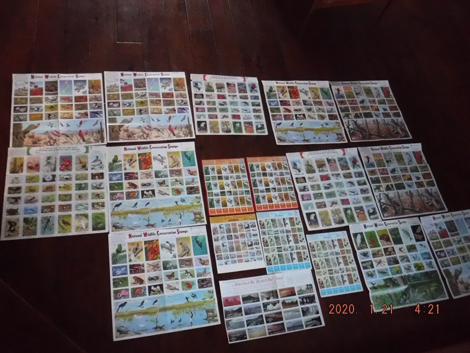 Wildlife Conservation Stamps 12 Sheets 36 Stamps Each and More ...