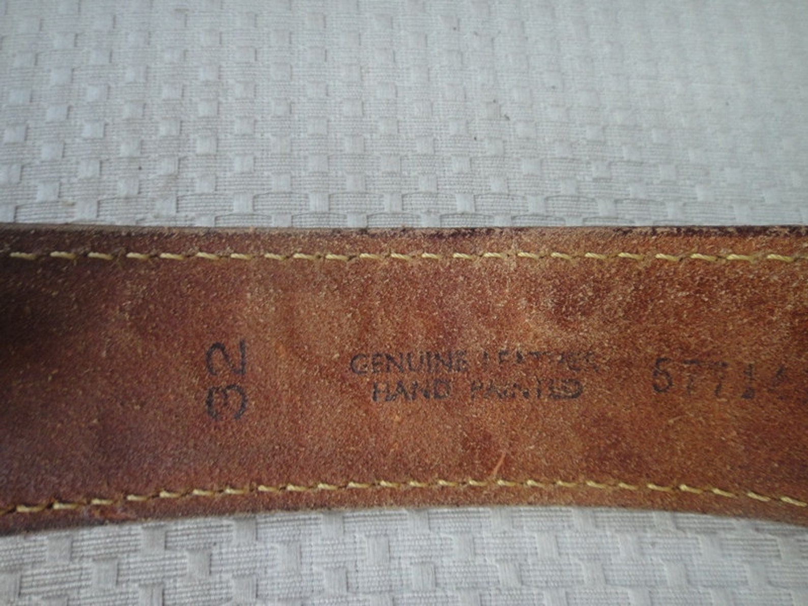 Western Alpaca Silver Buckle From Mexico and Vintage Hand Tooled ...