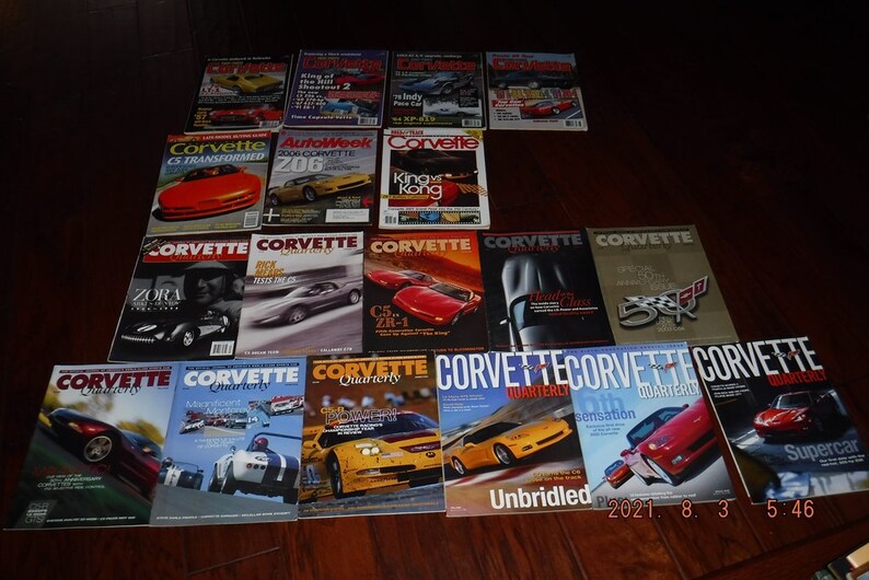 Corvette Magazines Vintage Various Magazines and Editions Lot of 18 ...