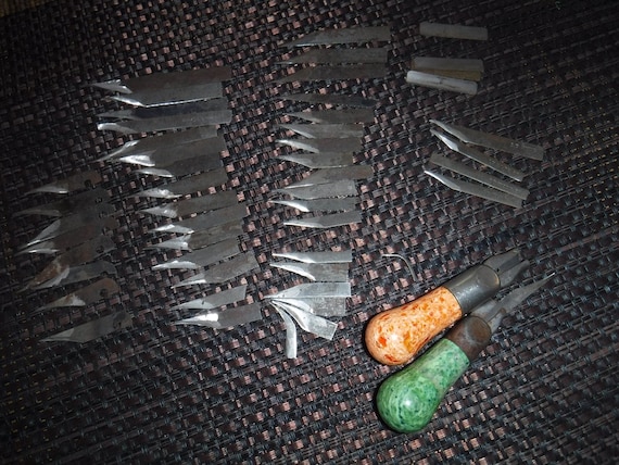 Furrier/leather Working Tools With Lots of Various Blades | Etsy