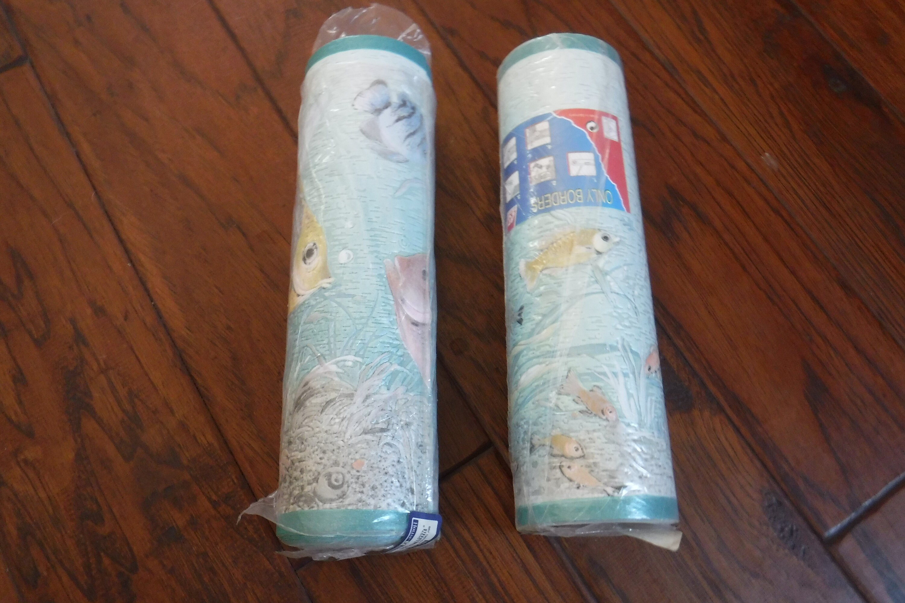 Wall Paper Border Seascape Fish Ocean Aquarium Embossed AS Creations ...