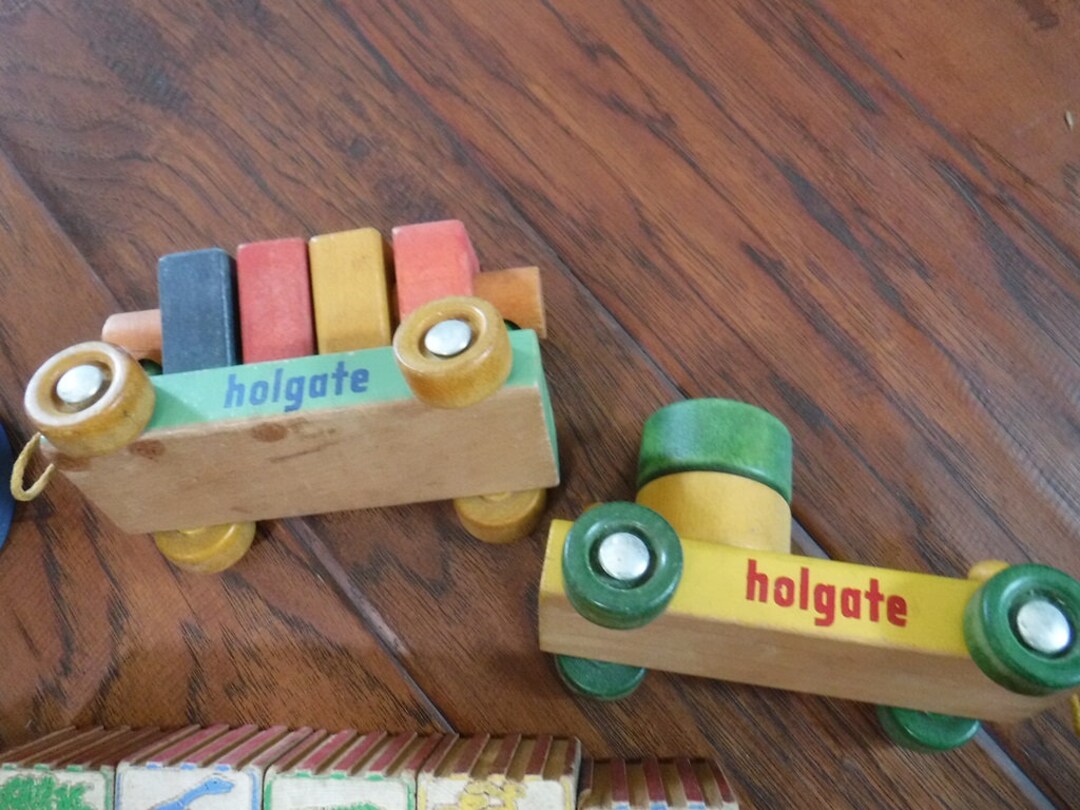 Holgate Pull Toys Misc Pieces Building Blocks - Etsy