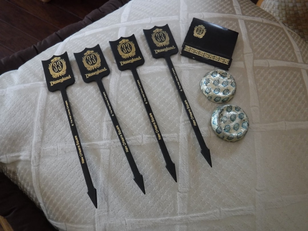 Disney Club 33 Walt Swizzle Sticks X 4 Candy 2 Pieces and Matchbook - Etsy