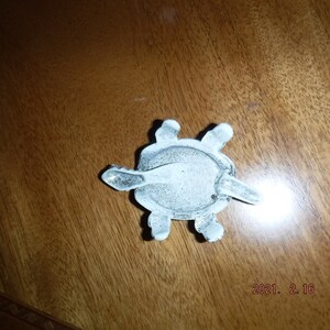 Florenza Turtle Pincushion Nodding Head White With Red Velvet Cushion ...