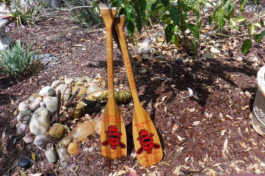 Oars Wood Boat Oars Wall Display or Use 3' Team Mascot Painting Folk ...