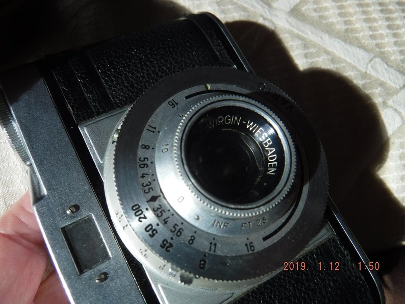 Edina Wirgin 35mm Camera Vario Lens Edinar 1:3.5/43 Wirgin Wiesbaden ...