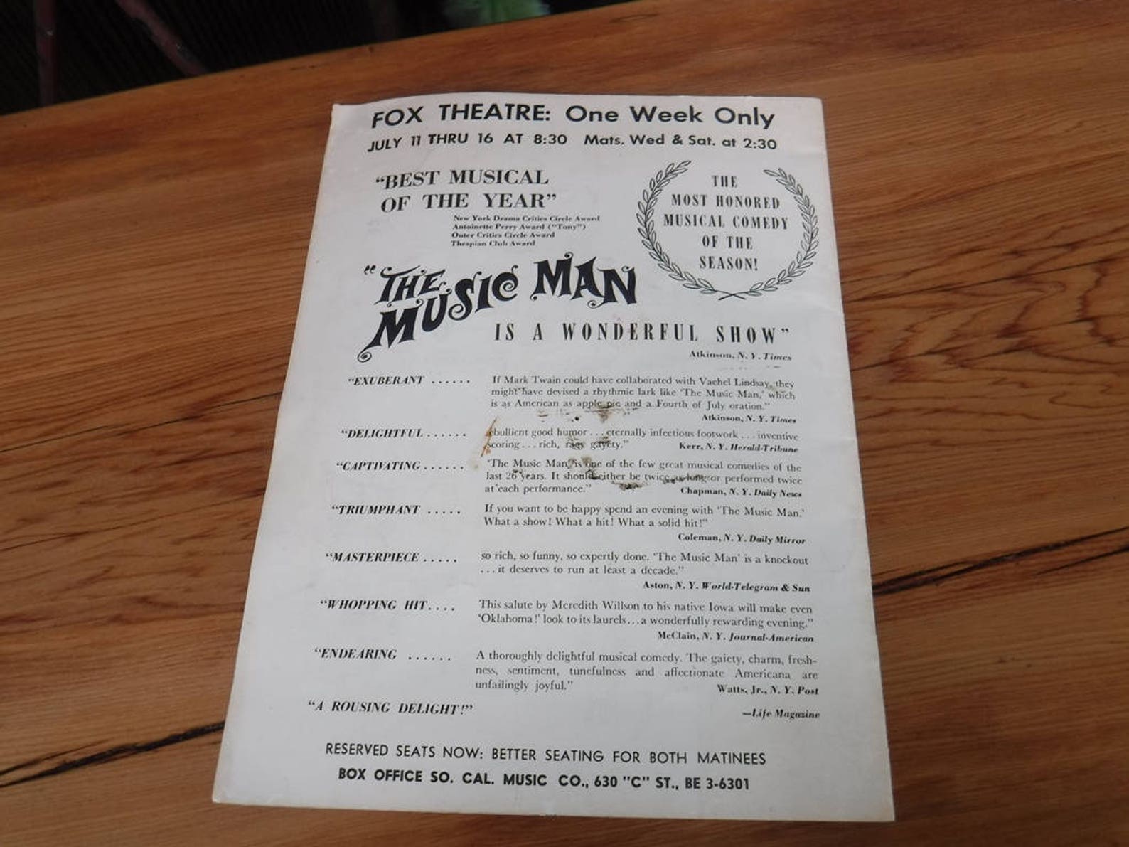 Kismet Program Star-light Balboa Park San Diego CA John - Etsy