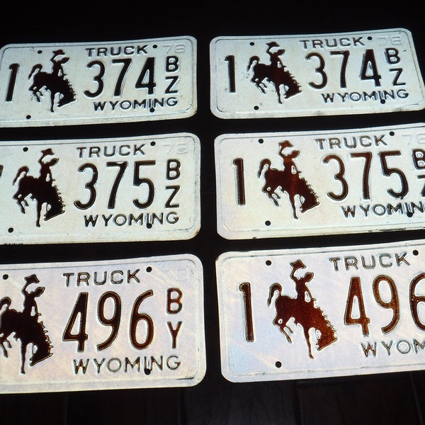 Wyoming License Plate - Etsy