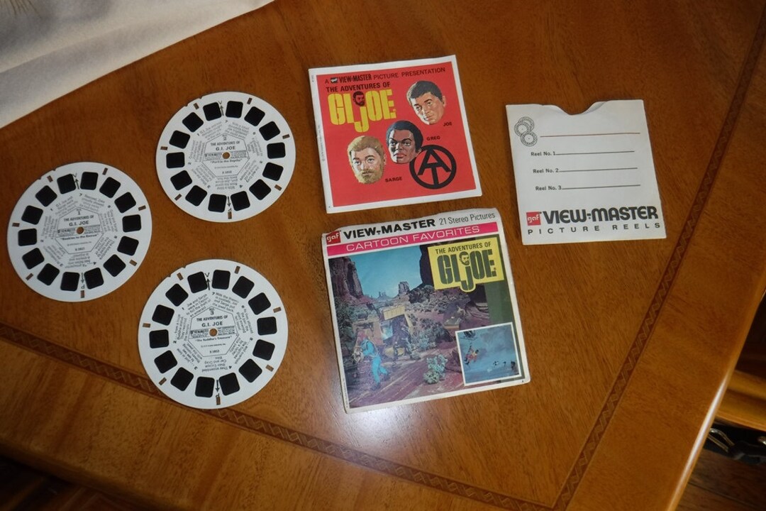 GI Joe 1974 View-master Adventures of GI Joe Complete 3-reel Booklet ...