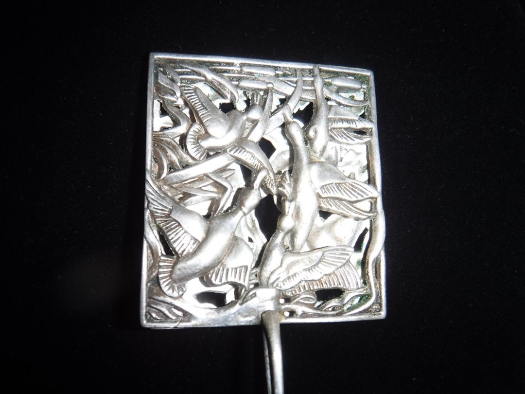 Flying Geese Pastry/toast Serving Scissor Tongs Sterling LN/25 Tongs ...