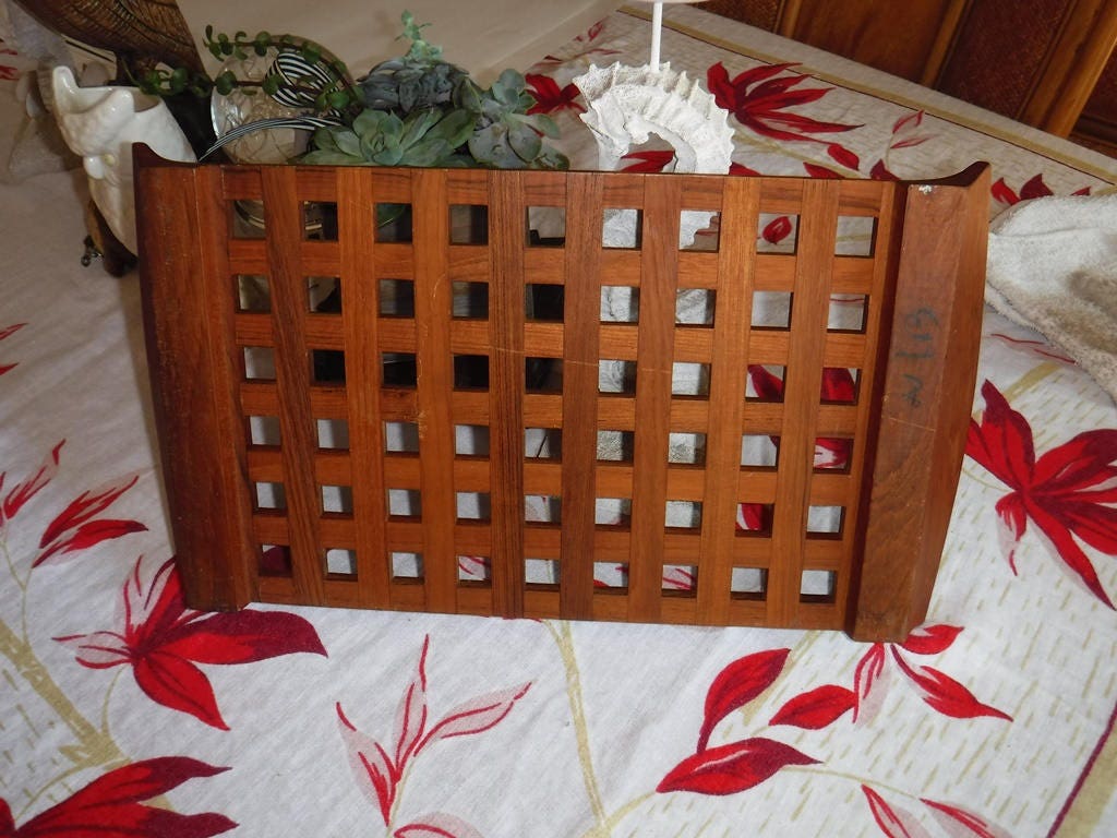 Dansk Lattice Teak Tray Jens Quistgaard Danish Modern Design - Etsy