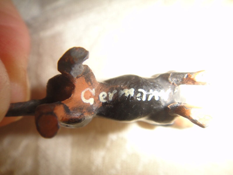 Dachshund Dog Germany Heyde? Cold Painted 1 3/4" - Etsy