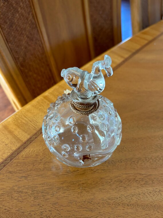 Alfred A Flaster Fish topper perfume bottle with wave… - Gem