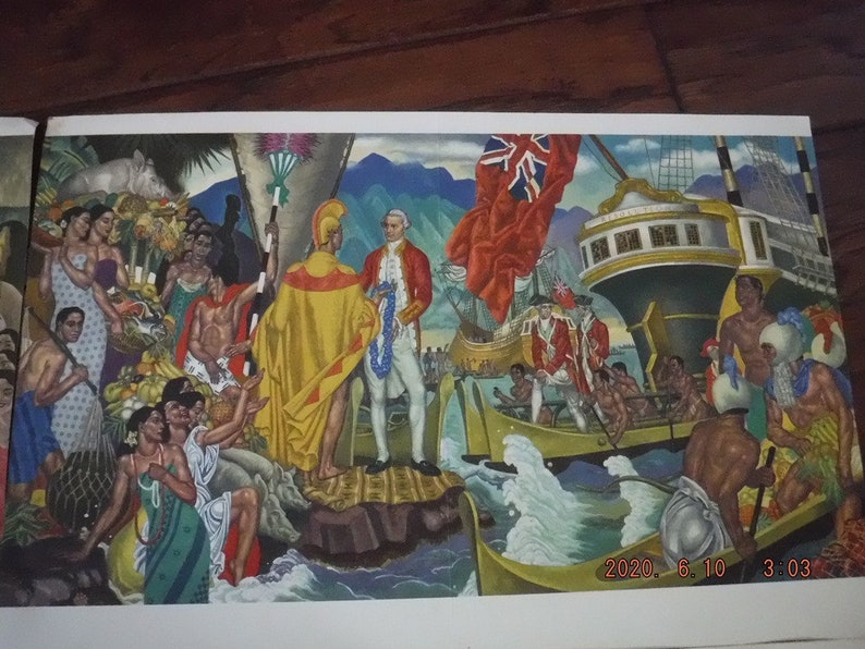 Eugene Francis Savage Hawaiian Historical Lithos From Matson Lines ...