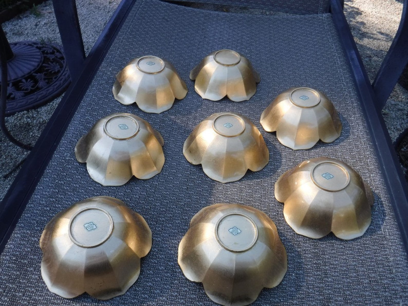 Lacquer Ware Bowls Gold Lot of 8 1960's Japan - Etsy