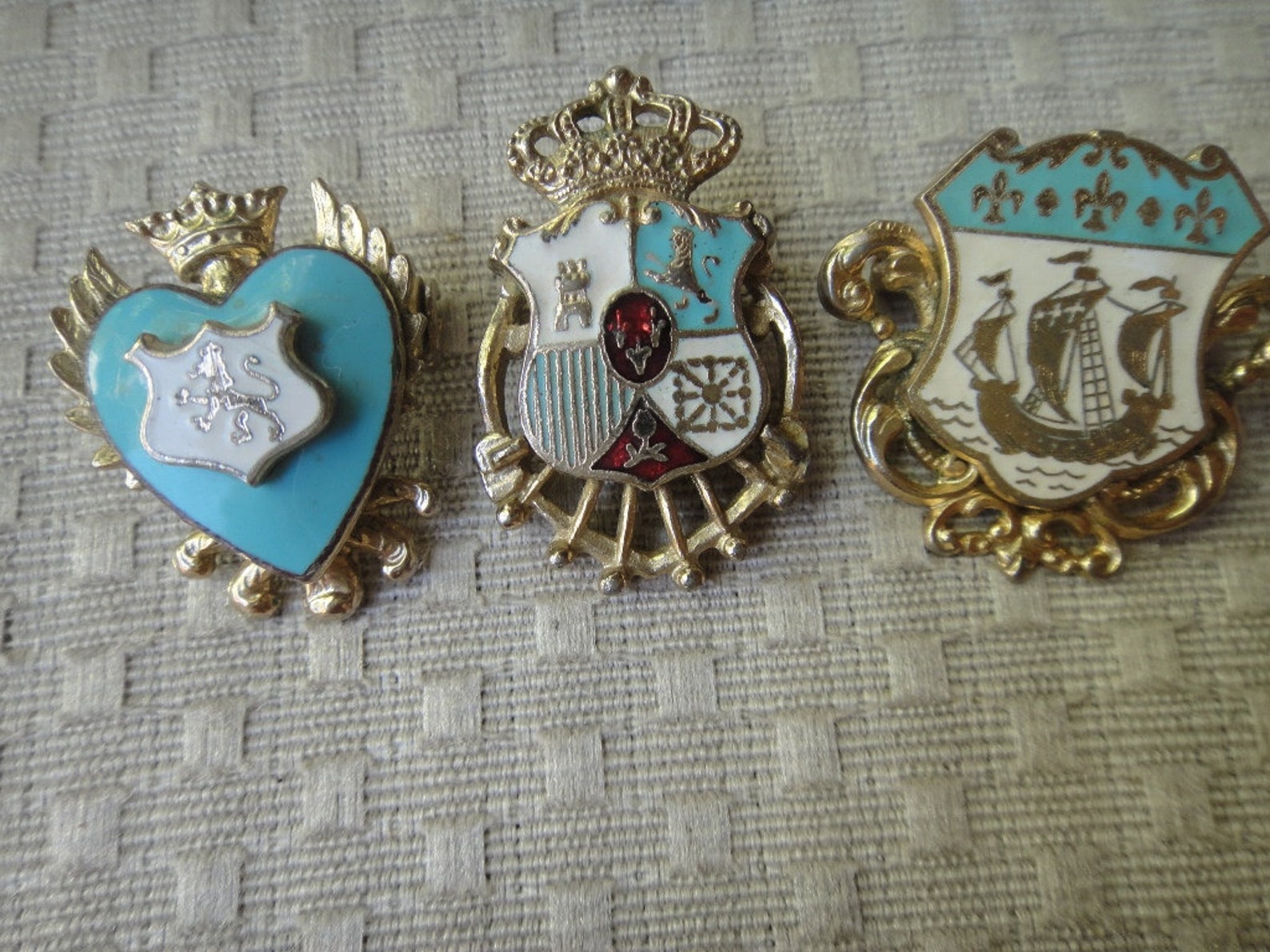 Coro Coat of Arms Pins Lot of Three - Etsy