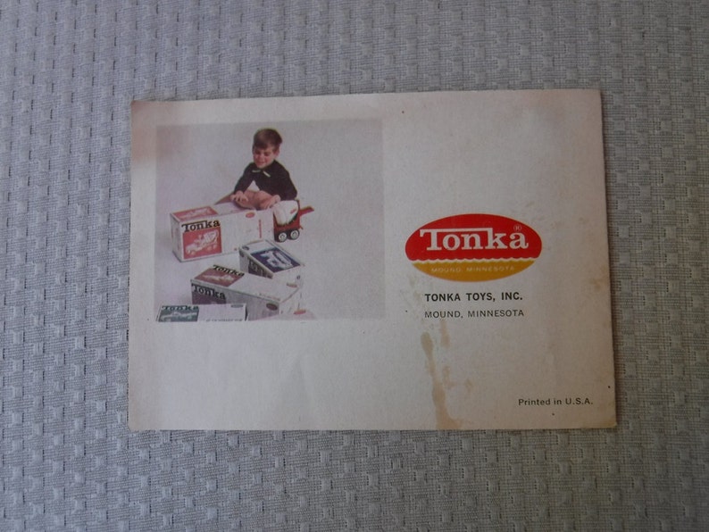 Tonka Toys Look Book Rare Mounds Minnesota Publication 1964 | Etsy