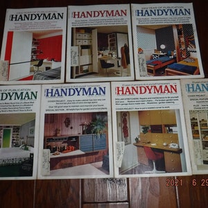 Handyman the Family 22 Issues 1971 X 6 1972 X 9 and 1973 X 7 - Etsy