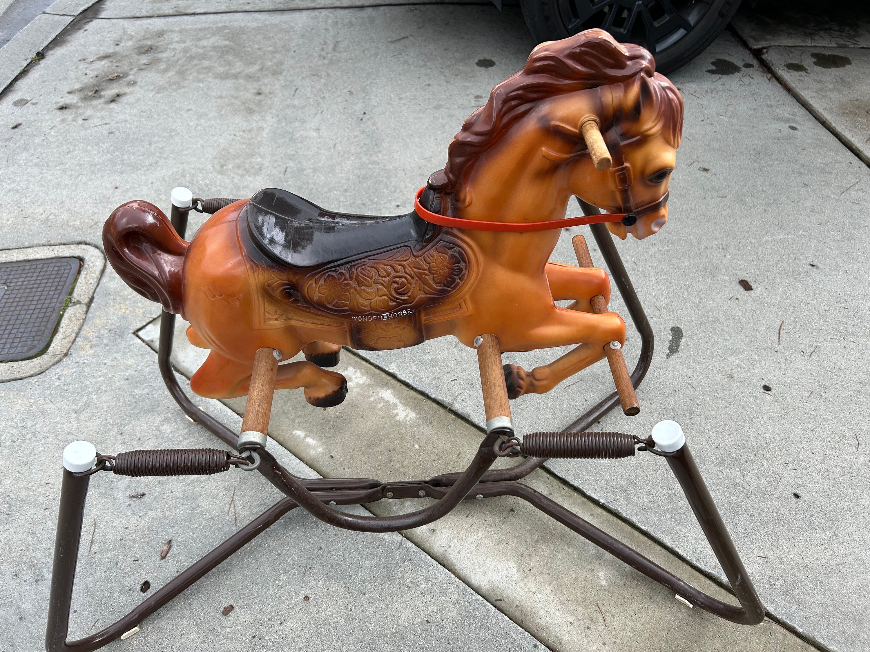 Wonder Horse Mustang Genuine Wonder Spring Rocking Horse 1950-60's ...
