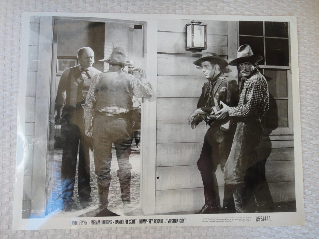 Errol Flynn Miriam Hopkins Randolph Scott Humphrey Bogart 1940 Black ...