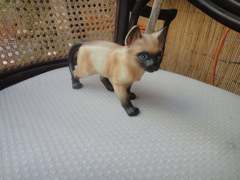 Siamese Cat Figurines Lefton Stamp on Bottom H6537 - Etsy