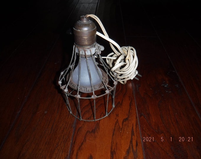 GE Vintage, Industrial Drop Light Pendant Lighting Fixture With a ...