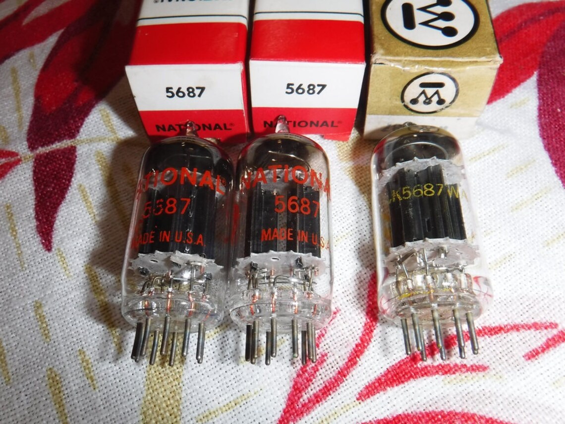 5687 National Eletron Tubes and Raytheon - Etsy