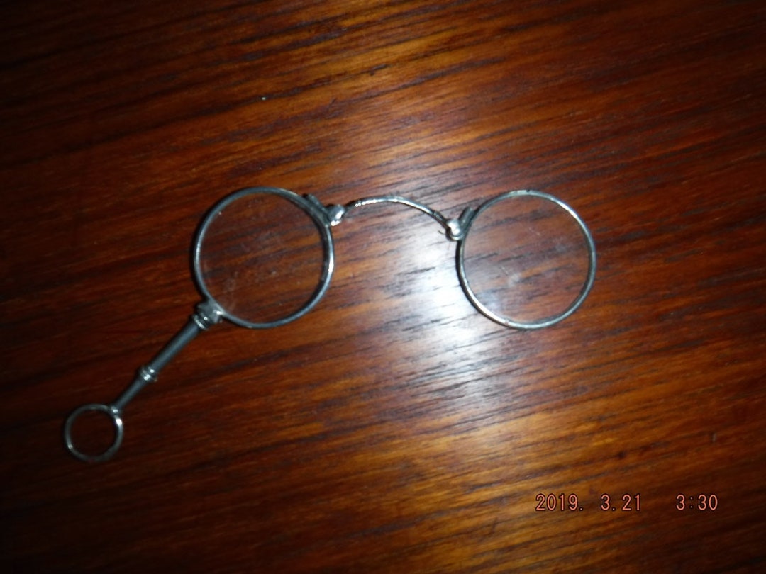 Lorgnettes Spectacles Sterling Silver - Etsy