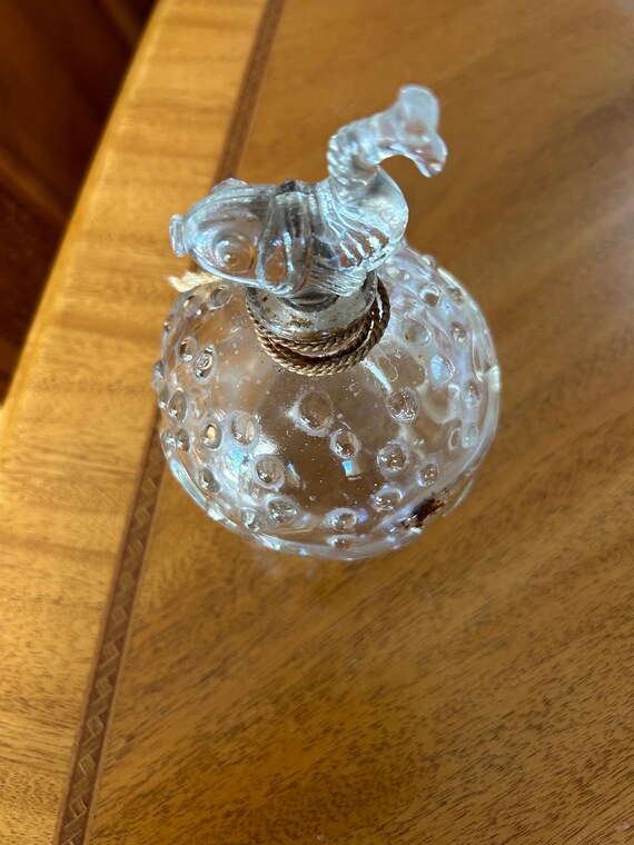 Alfred A Flaster Fish topper perfume bottle with wave… - Gem