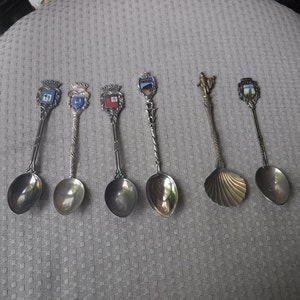 Italy and Spain Vintage Souvenir Spoons Lot of 6 - Etsy