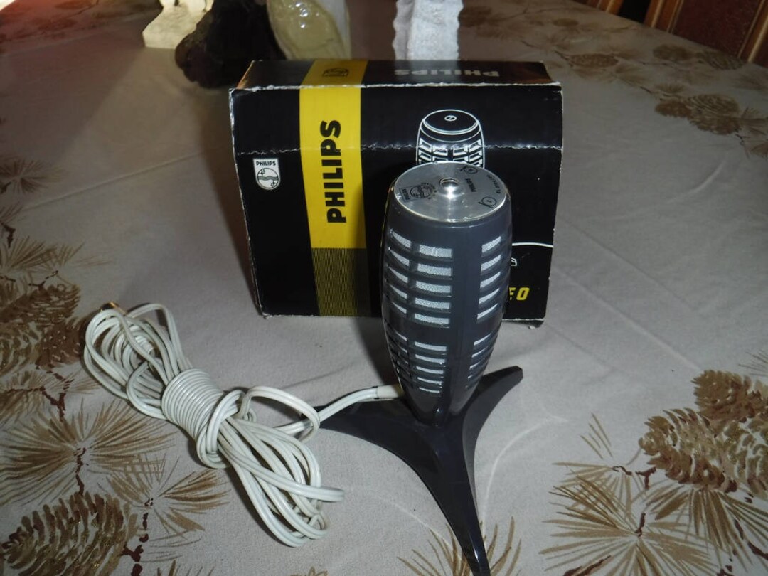Microphone Philips EL 3784/00 Rocket Style Stereo Microphone Made in ...