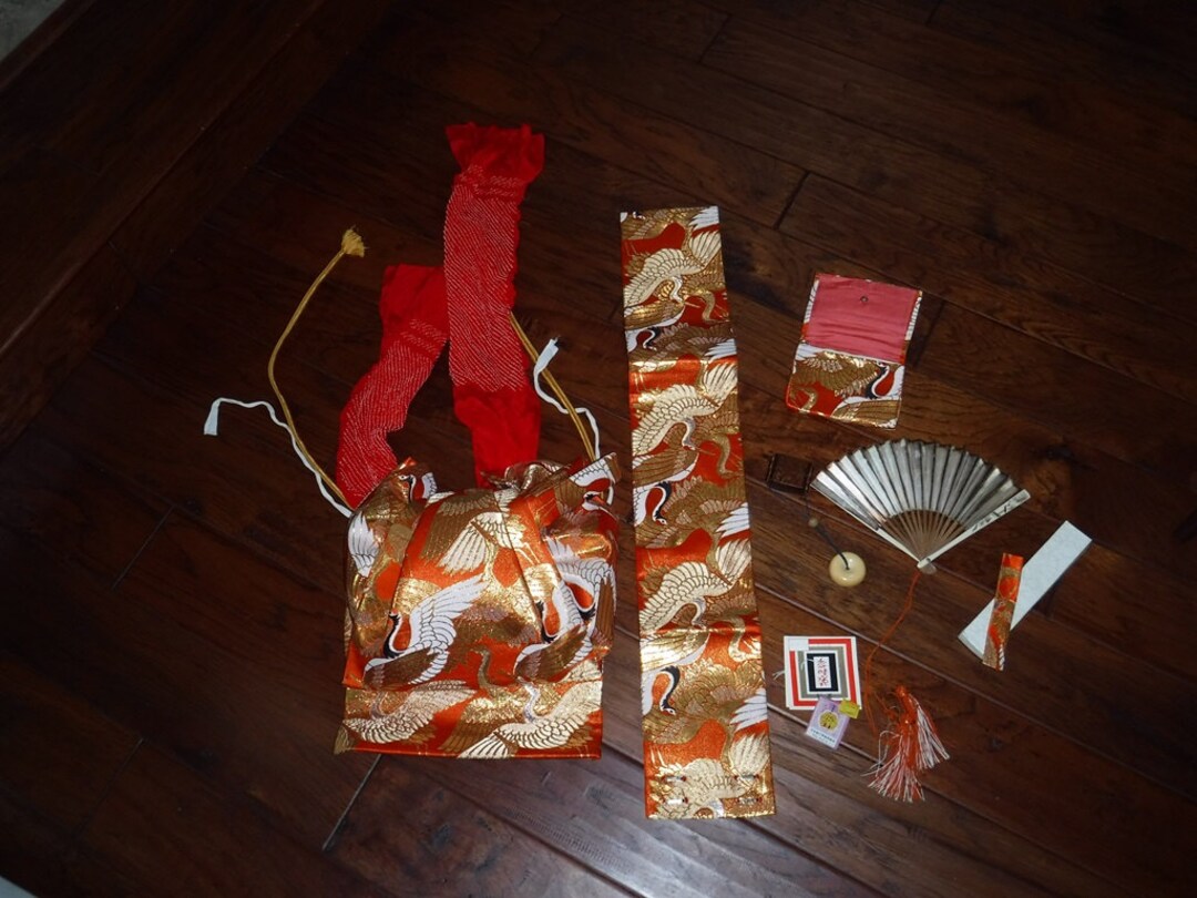 Obi Bow, Sash, Wallet, Wood Box With Bone, Fan and More...... - Etsy