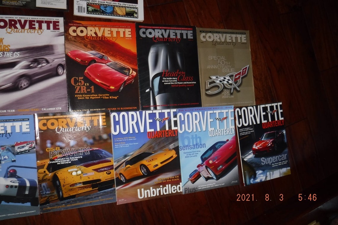 Corvette Magazines Vintage Various Magazines and Editions Lot of 18 ...