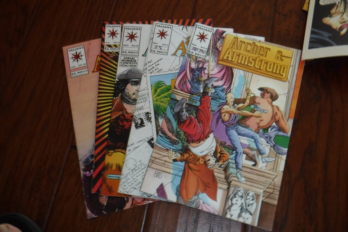 Valiant Comic Lot of 60 All Early 1990's Archer & Armstrong Armorines ...