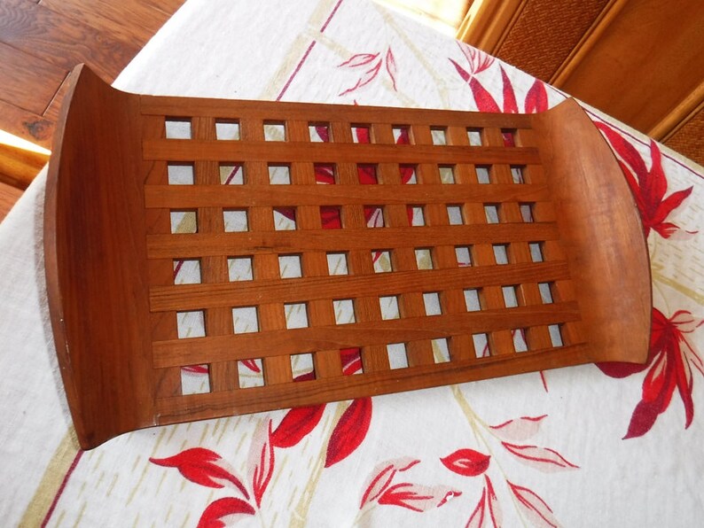 Dansk Lattice Teak Tray Jens Quistgaard Danish Modern Design - Etsy