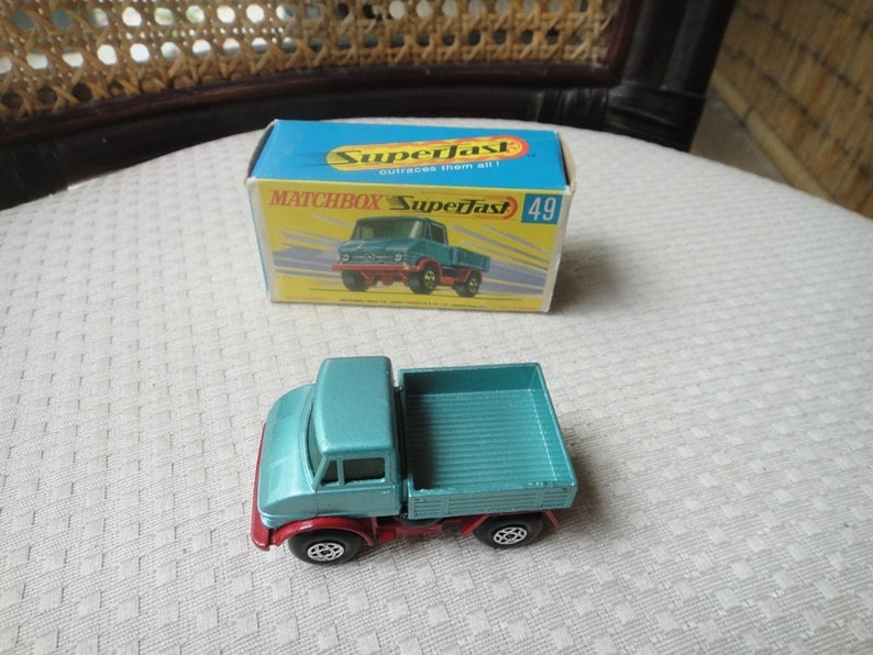 Matchbox Superfast #49 Mercedes UNIMOG Metallic Blue Mark 4 S49-1b 68 ...