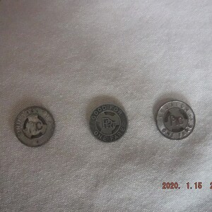 PRT-1 and PTC - 2 Coins Philadelphia Rapid Transit Good for One Fare ...