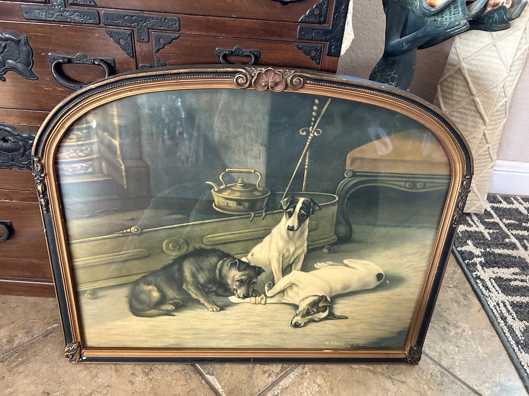 Valentine Thomas Garland (british, 1868-1914) Pups Playing BD 1934 ...