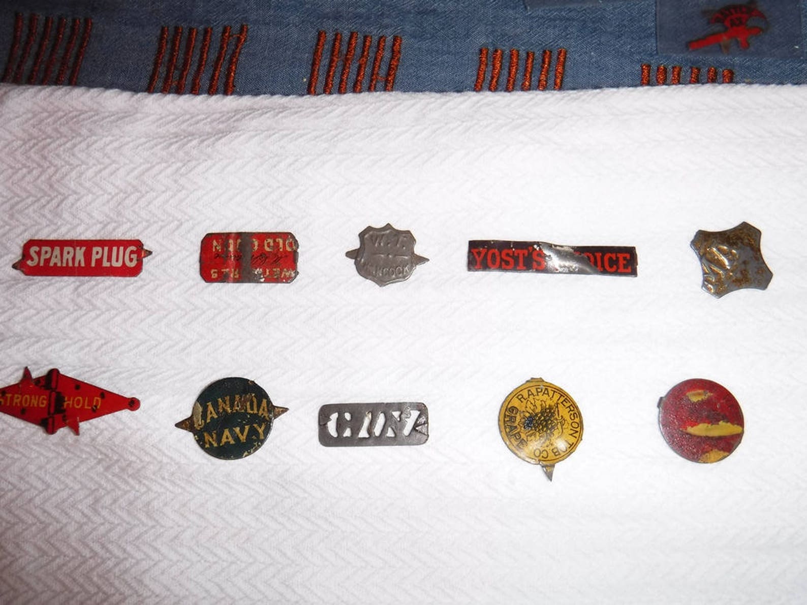 Tobacco Tags/plugs Tin/metal Vintage Lot of 10 - Etsy