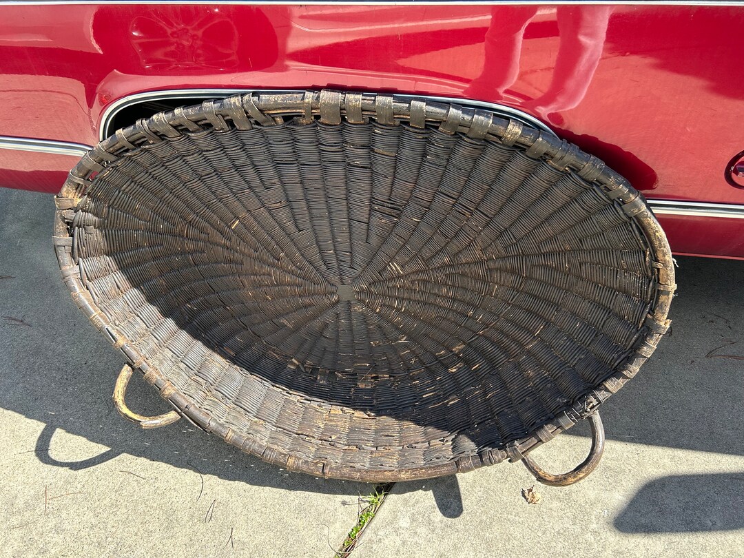 Winnowing Basket, Sifter Harvest Basket Wicker Shell Shaped Wall ...