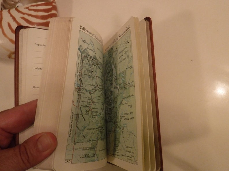 US Leather Travel Journal With Maps at the Back of Journal - Etsy