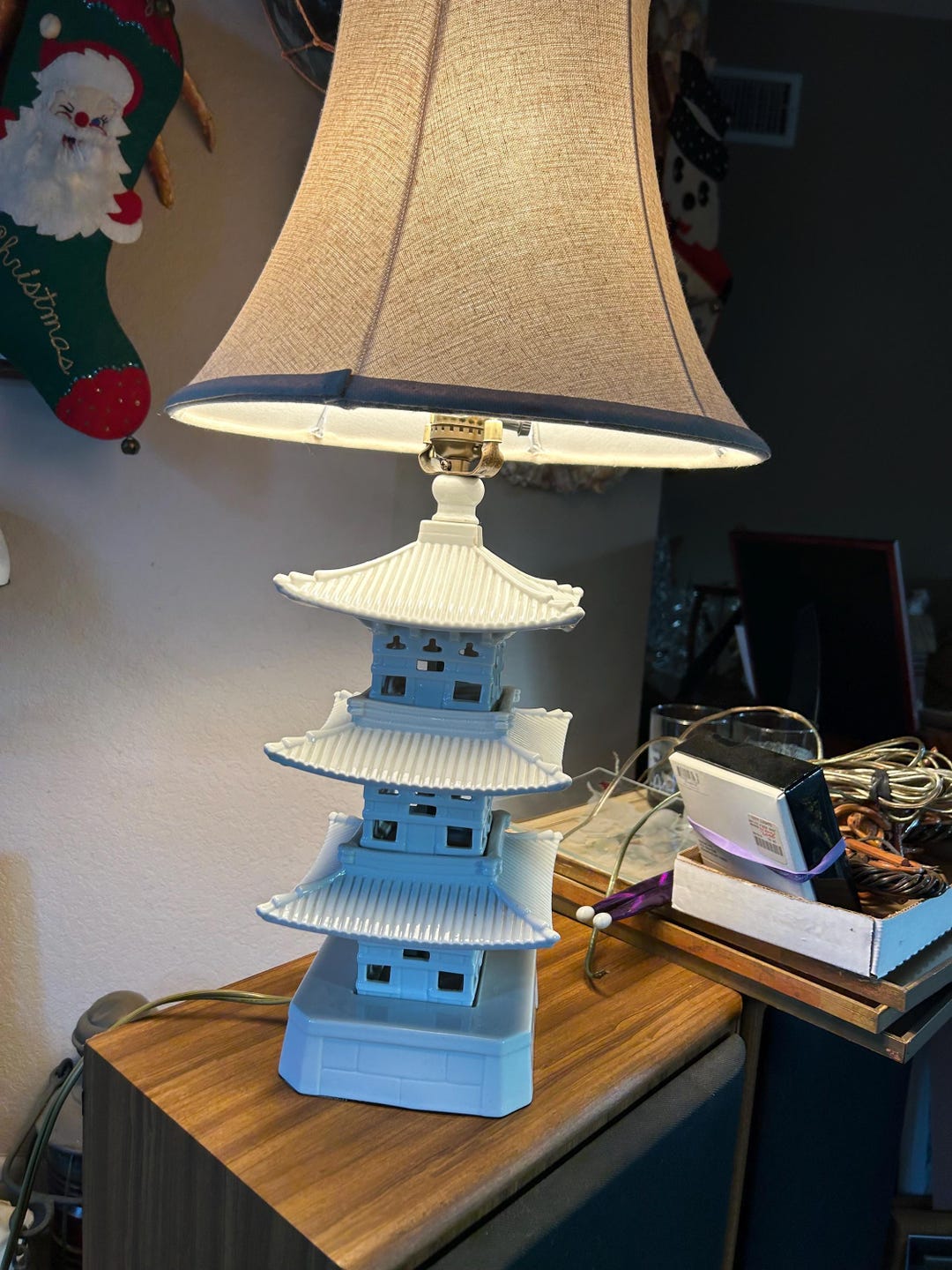 Pagoda Ceramic Multi Tear Lamp Made in Japan and Shade UPS or USPS ...