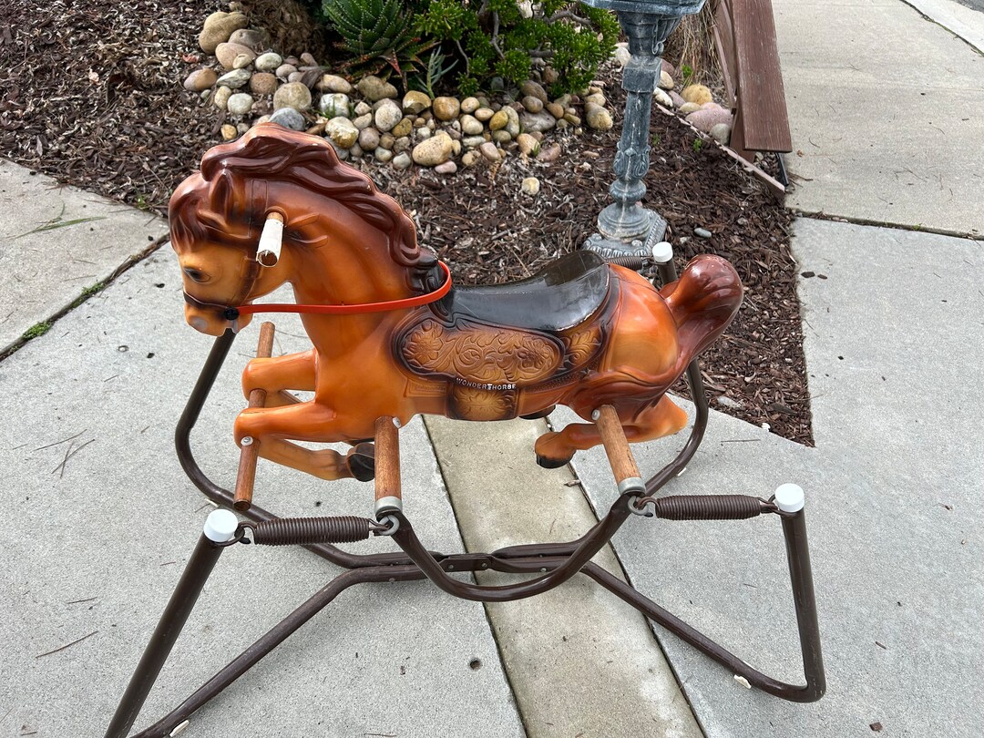 Wonder Horse Mustang Genuine Wonder Spring Rocking Horse 1950-60's ...