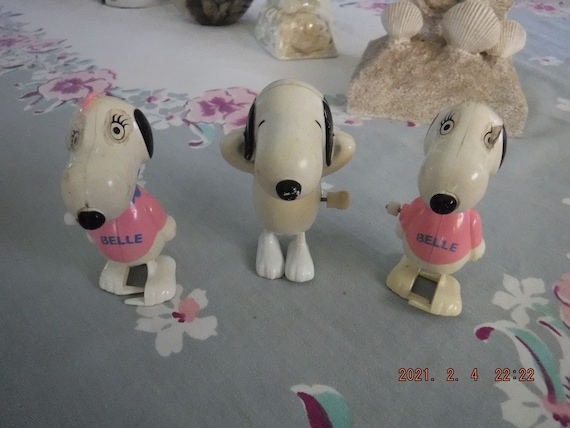 Snoopy Cousin Belle Wind Up Walking Toy Rare Vtg 1966 Peanuts | Etsy