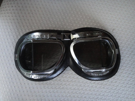 Halcyon BS 4110 Motorcycle Goggles Clear Glass Slit Lenses - Etsy