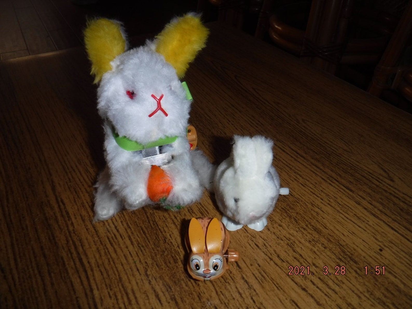 Bunny's Vintage Carl Original Germany Wind-up Toy Bunny and Two Other ...