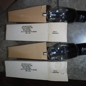6BG6G Tubes RCA JAN-CHY 6BG6G Tubes Are 11-58 Mfg. by Rca - Etsy